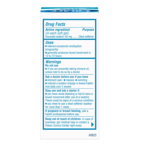 Colace® Clear Soft Gels| Colace® (docusate sodium)