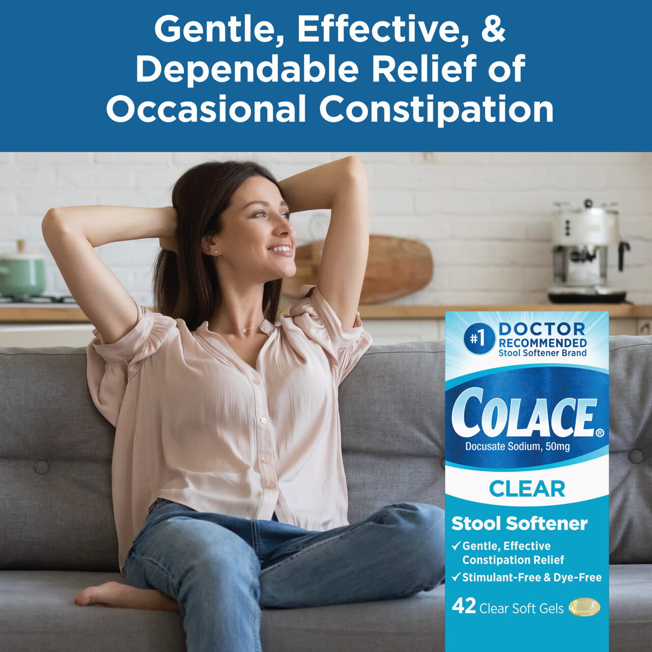 Colace® Clear Soft Gels| Colace® (docusate sodium)