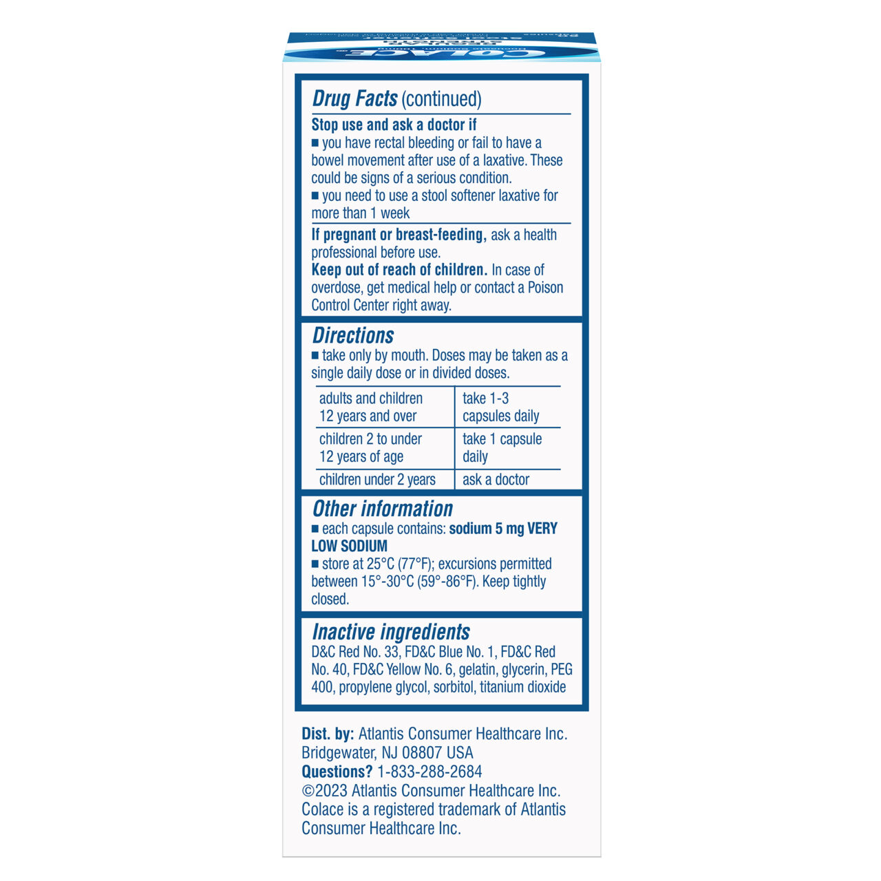 Colace® Regular Strength | Colace® (docusate sodium)