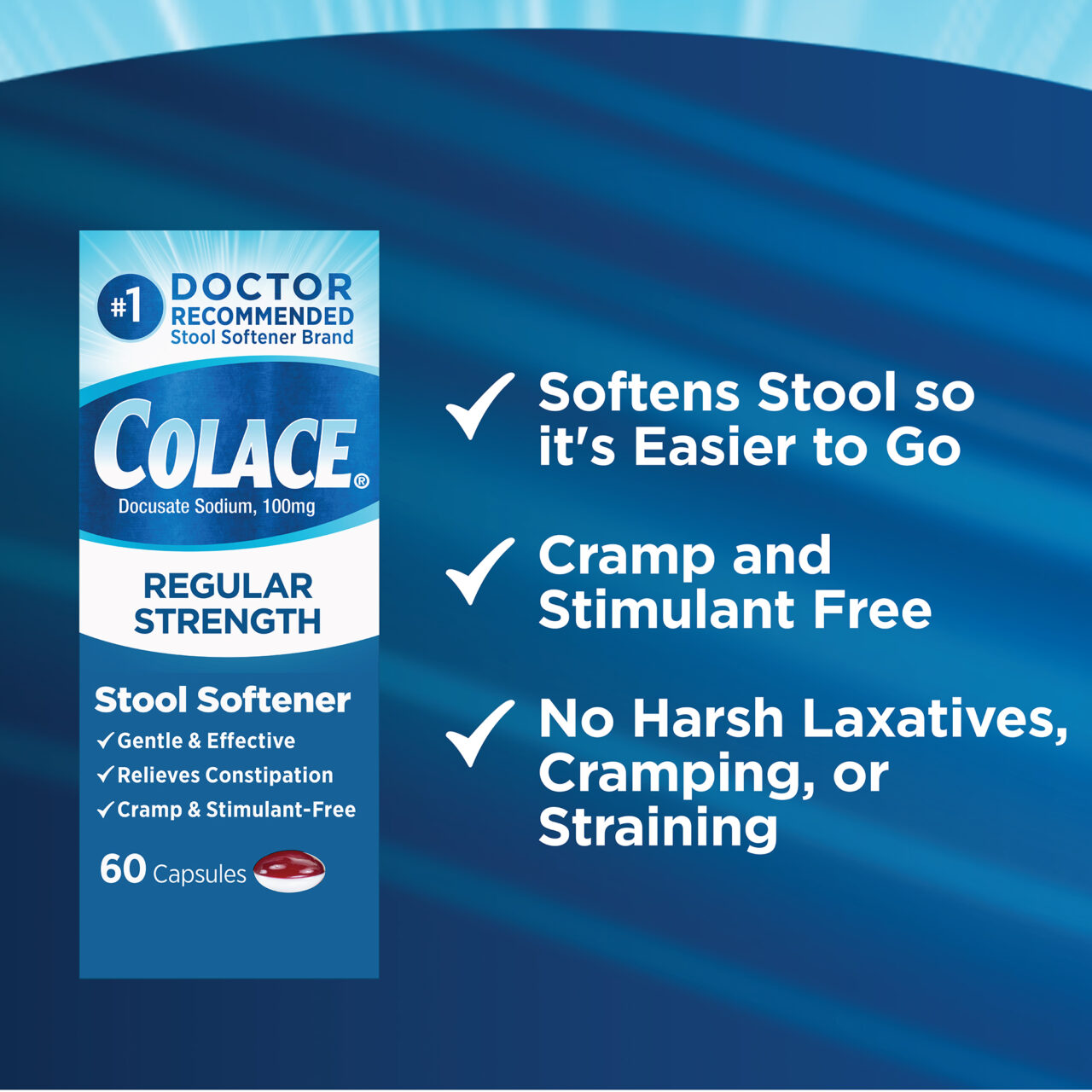 Colace® Regular Strength | Colace® (docusate sodium)