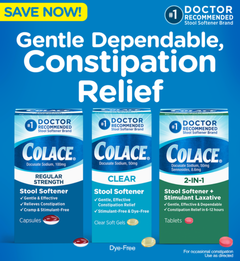 Coupons Download - Colace® (docusate sodium)