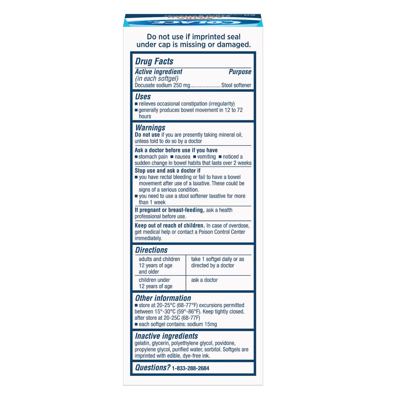 Colace Extra Strength Capsules - Colace® (docusate sodium)